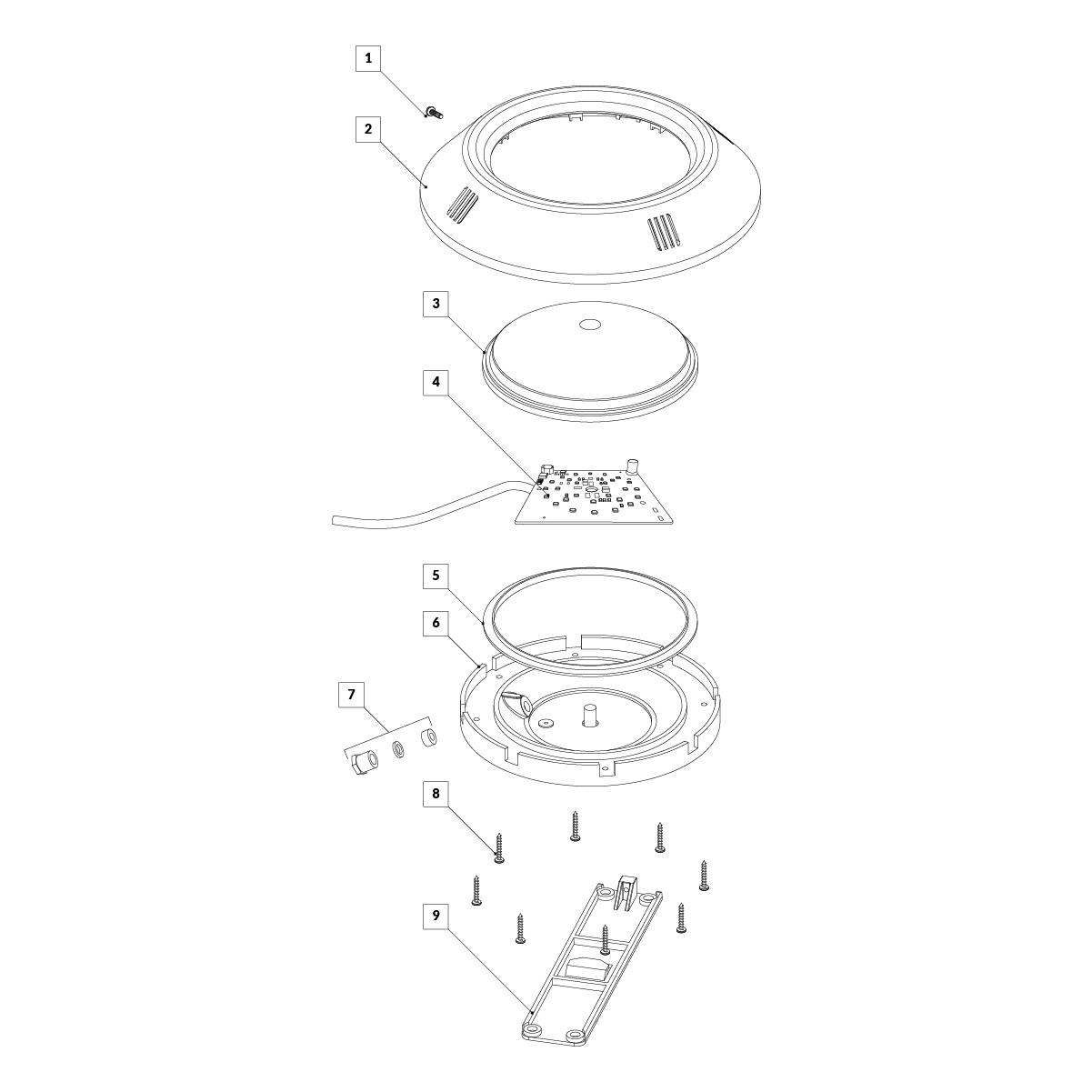 Luminaria subacuática LED RGB-28 - Vulcano SA