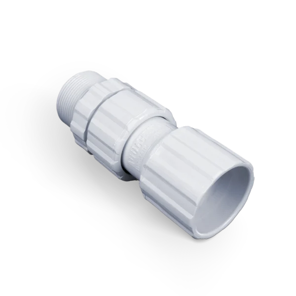 Acople rápido p/caño de PVC M-H rosca 1 1/2" - pegar ø50 - Vulcano SA